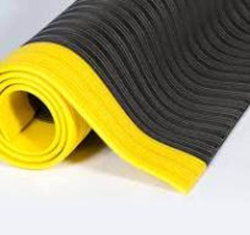 Crown Tuff Spun Mat Pebble-Surface PVC Foam FP-2436BK - FloorMatShop ...